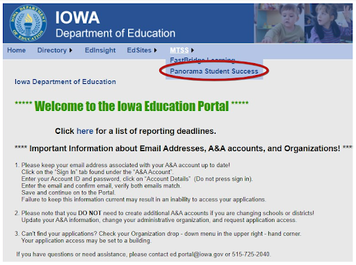Viewing Conditions for Learning Survey Results – Iowa